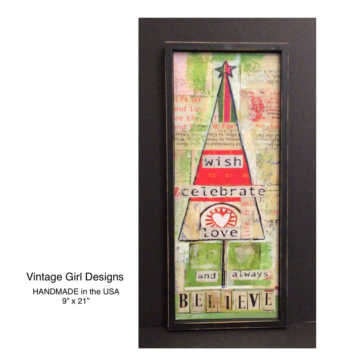 VINTAGE GIRL DESIGNS BELIEVE – Shopideastogonow